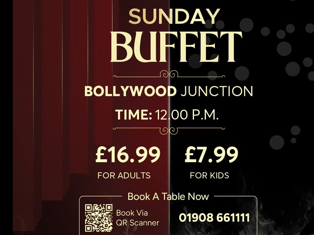 Sunday Buffet in Milton Keynes | Bollywood Junction